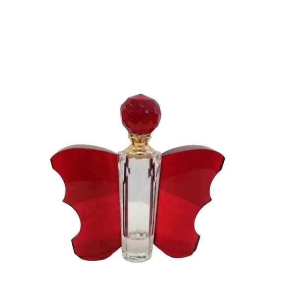 Accents | Crystal Ruby Red Butterfly Perfume Bottle | Poshmark
